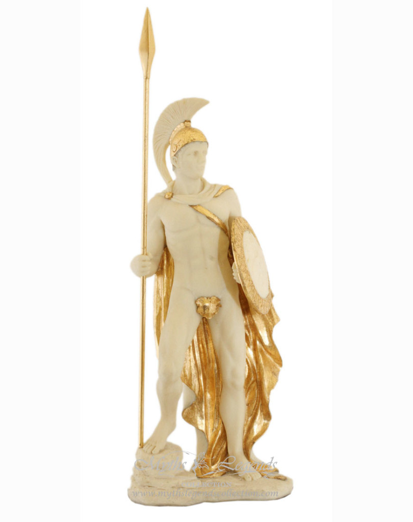 Ares Greek Mythology Statue Head Of Ares, Greek God Of War. Stock