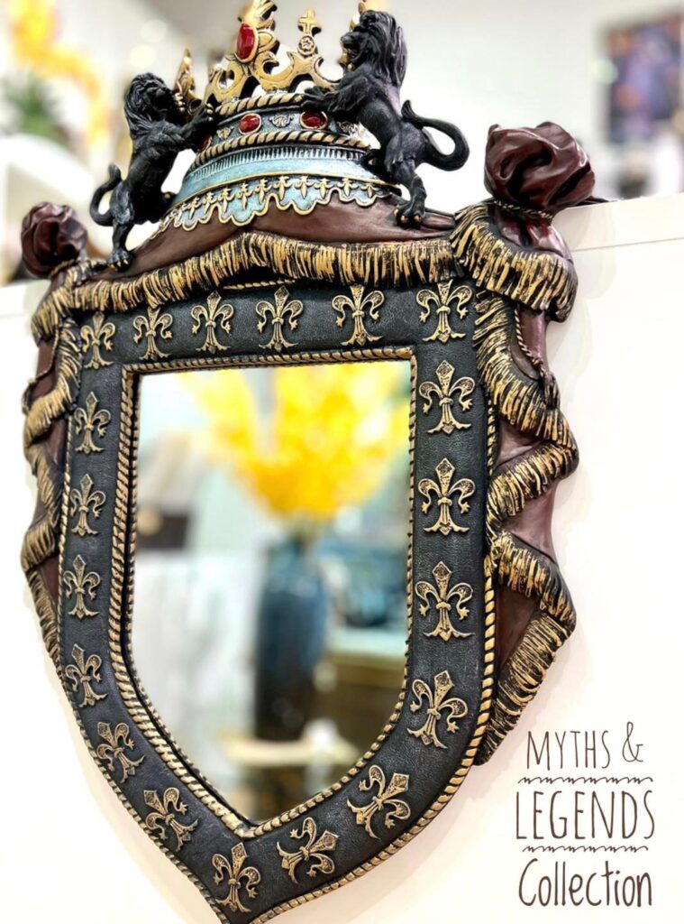 Large Royal Medieval Wall Hanging Mirror – Myths & Legends Collection